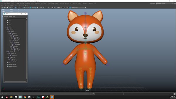 Cartoon Fox Rigged 3D 모델 - TurboSquid 1893401