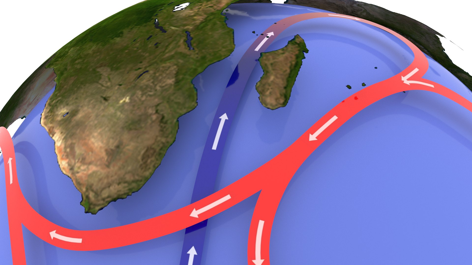 3D Thermohaline Circulation - Animated Arrows - TurboSquid 2268620
