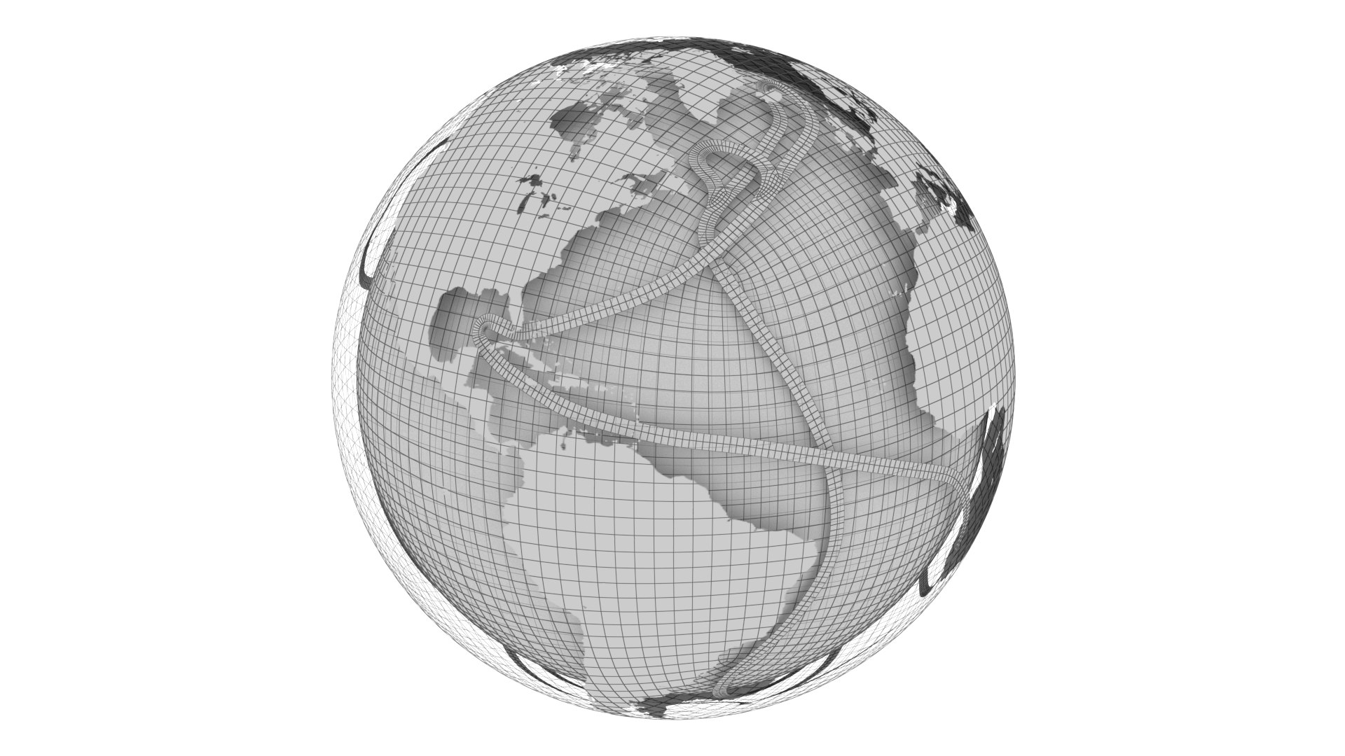 3D Thermohaline Circulation - Animated Arrows - TurboSquid 2268620