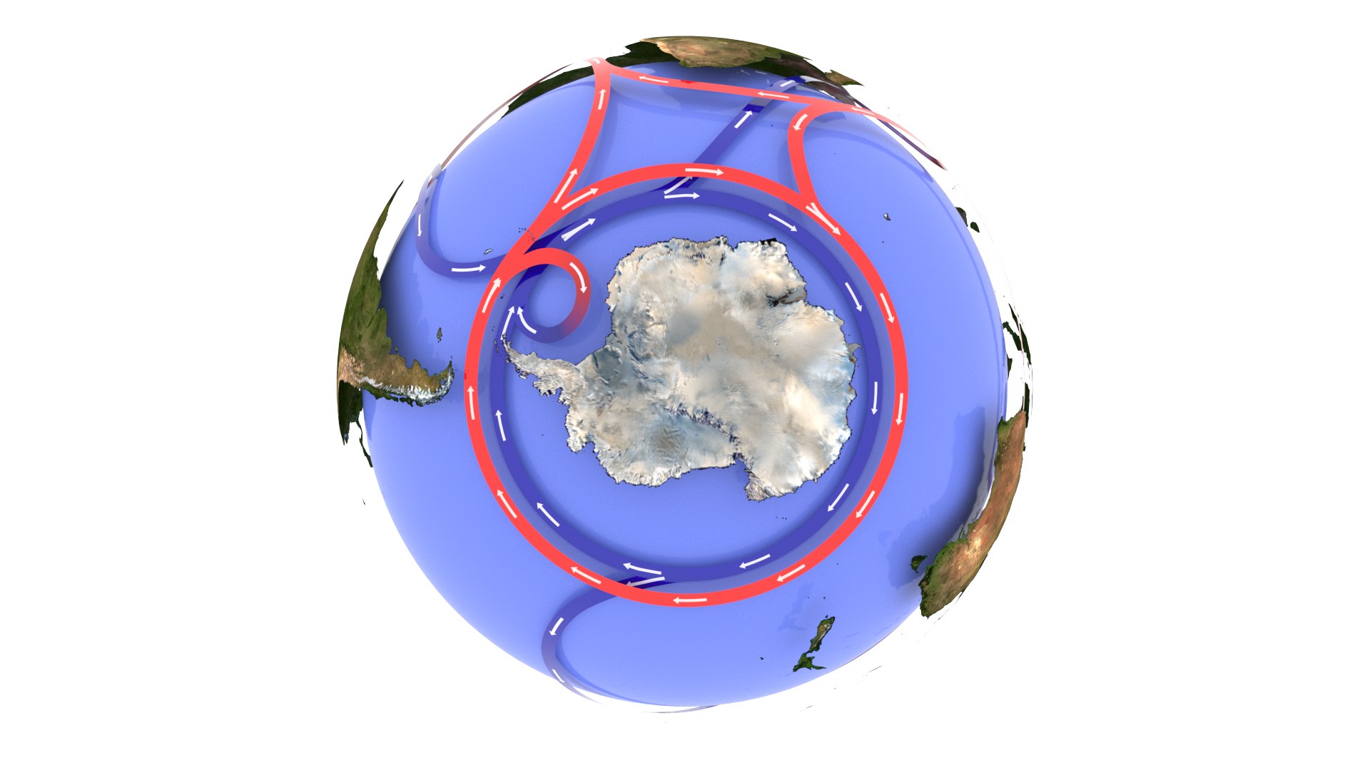 3D Thermohaline Circulation - Animated Arrows - TurboSquid 2268620