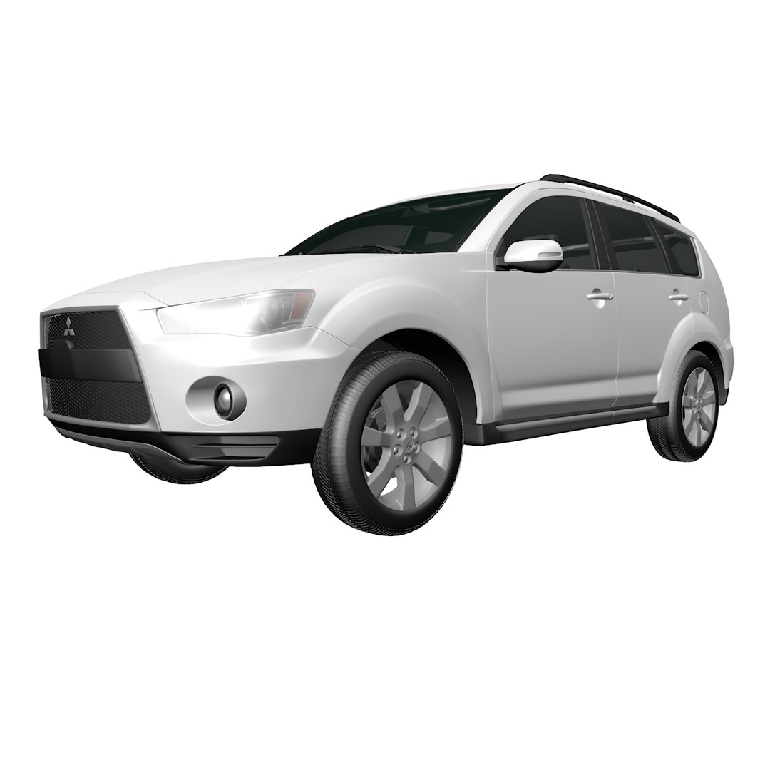 Mitsubishi Outlander GT - 2010 3D model - TurboSquid 2138631