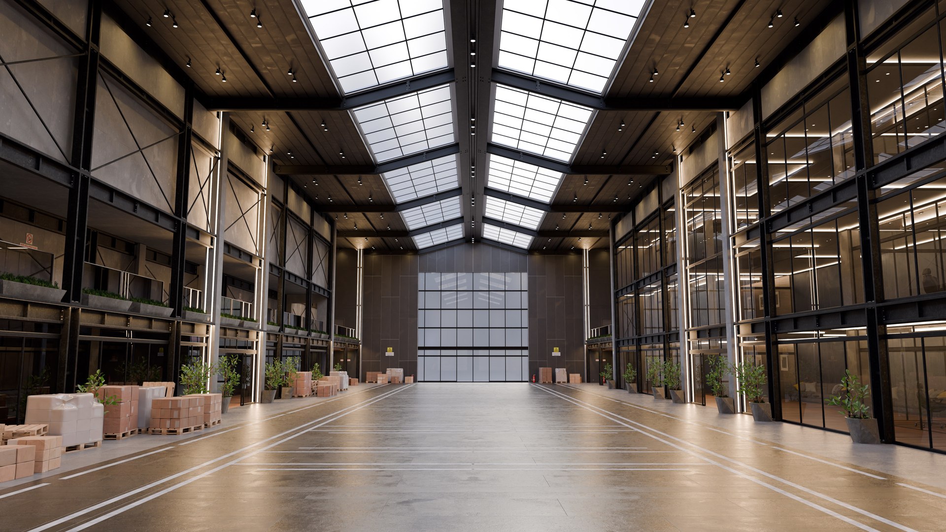 Modern Warehouse Office 3D Model - Blend - Fbx - Obj 3D Model ...