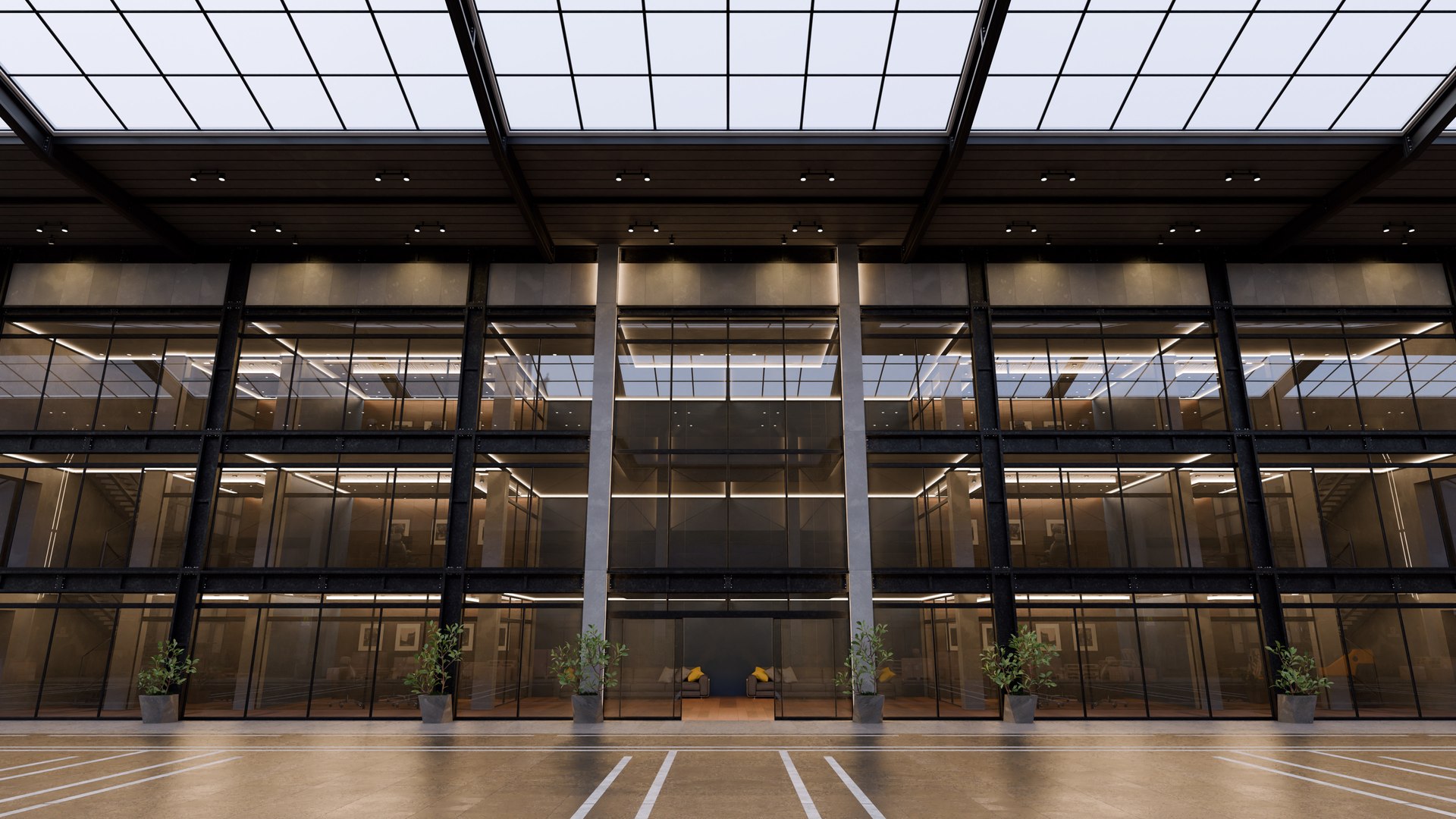 Modern Warehouse Office 3D Model - Blend - Fbx - Obj 3D Model ...