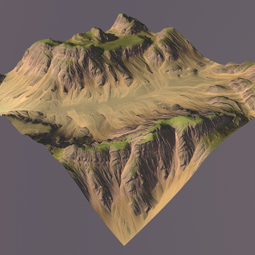 mountain maps terrain 3ds
