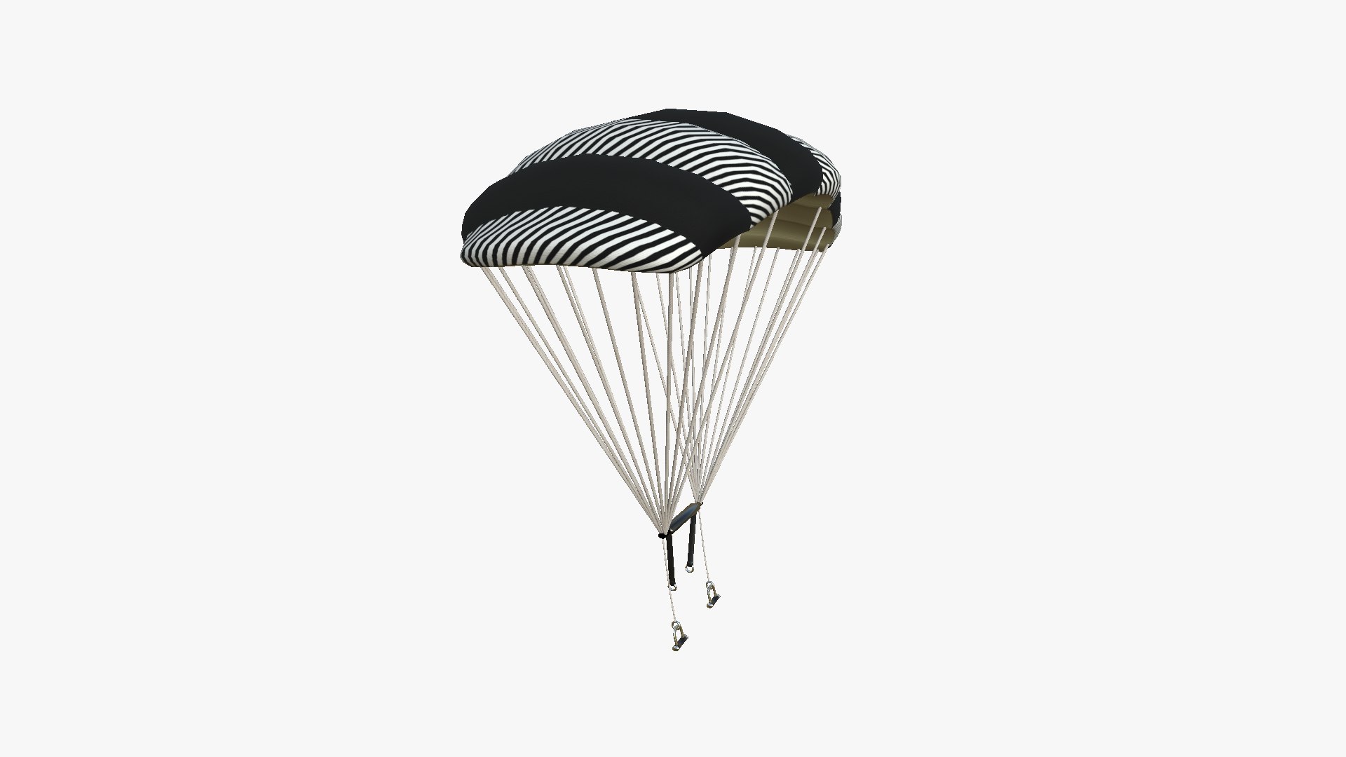 3D Parachute A04 Black White - Character Accessories Design ...