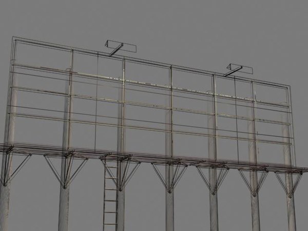 3d model of billboard