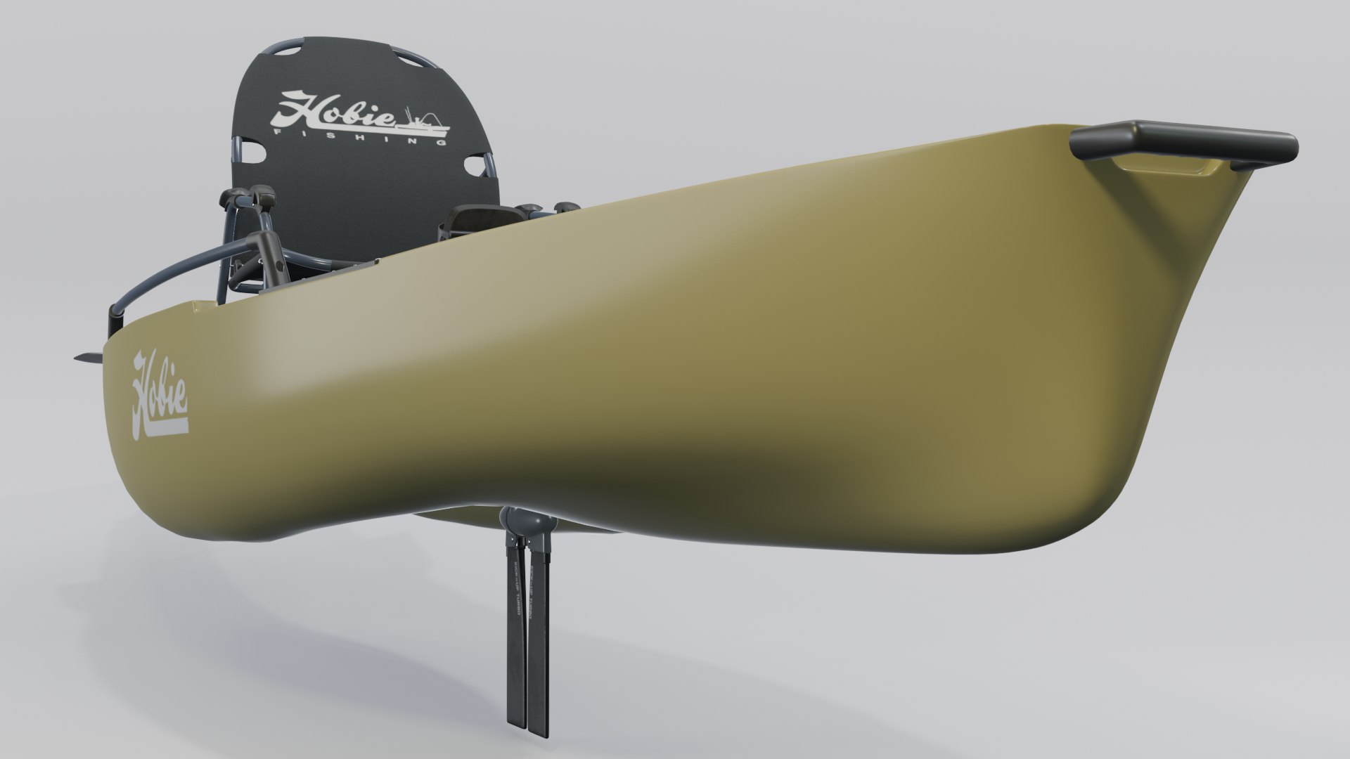 Kayak For Fishing Hobie Mirage Pro Angler 14 With 360 Olive 3D Model ...