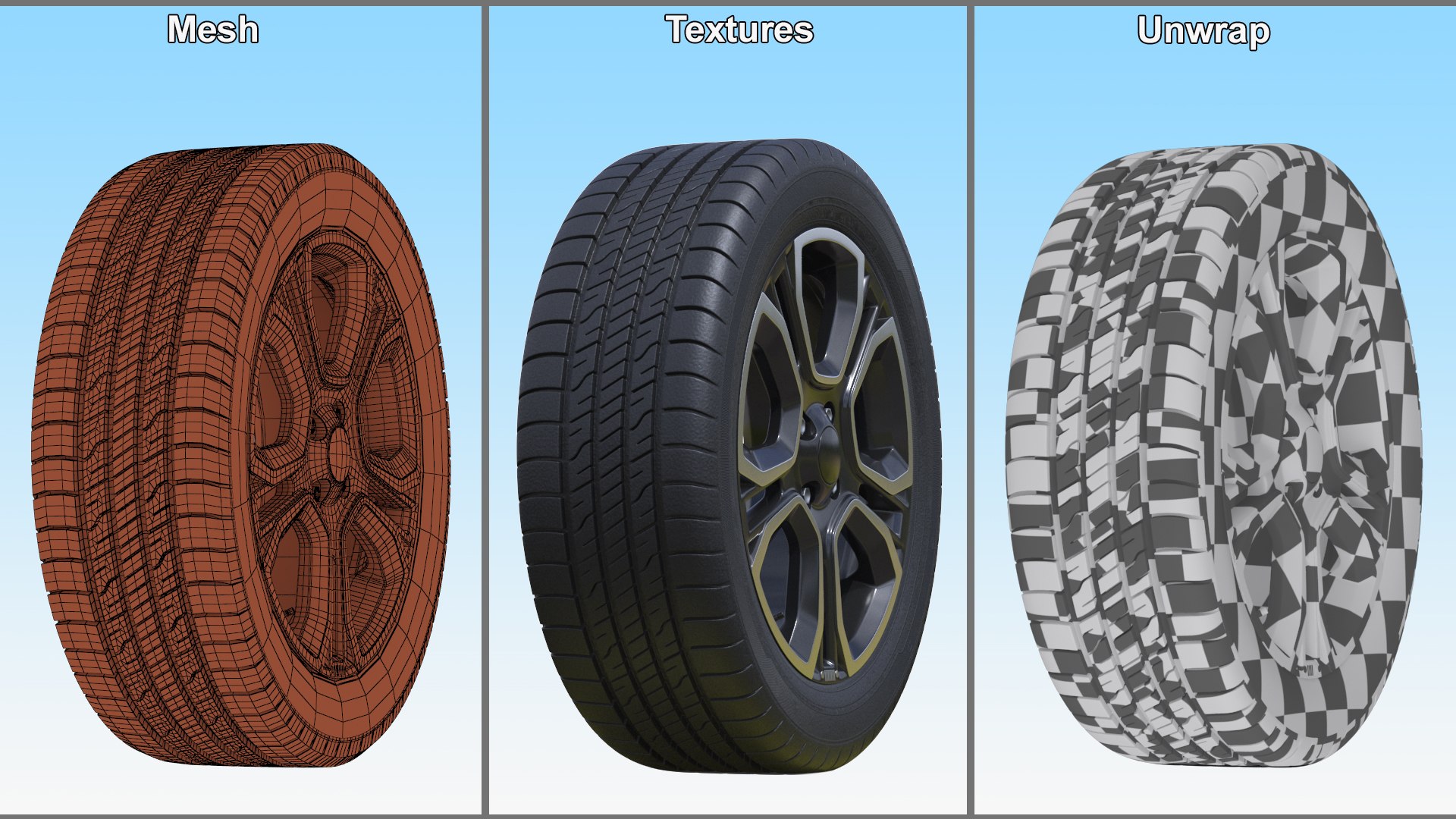 Crossover Wheel 3D Model - TurboSquid 2282355