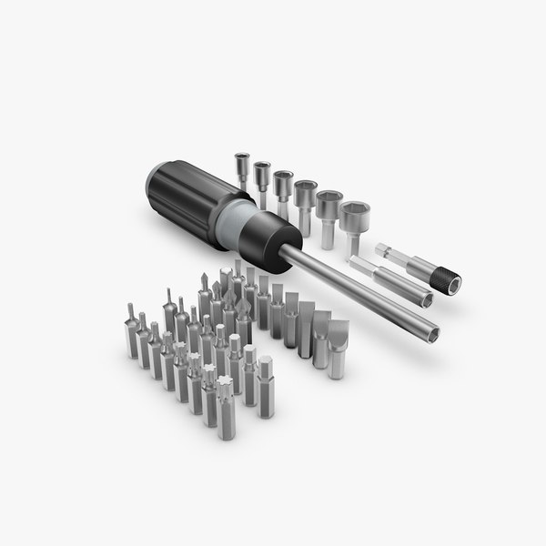 screwdriver bits 3d model