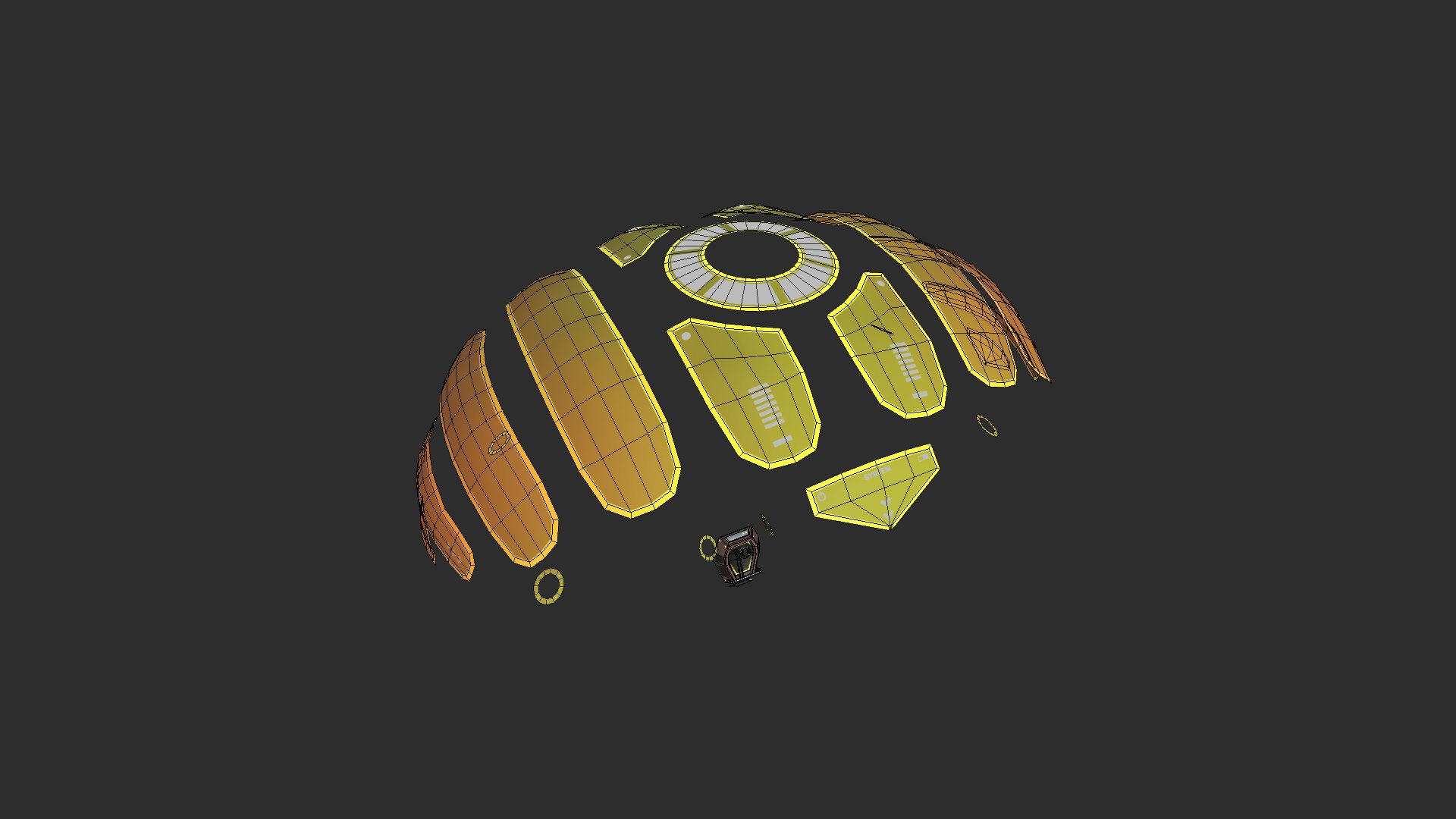 Scifi Parachute A06 Projection - Character Accessories Design 3D Model ...