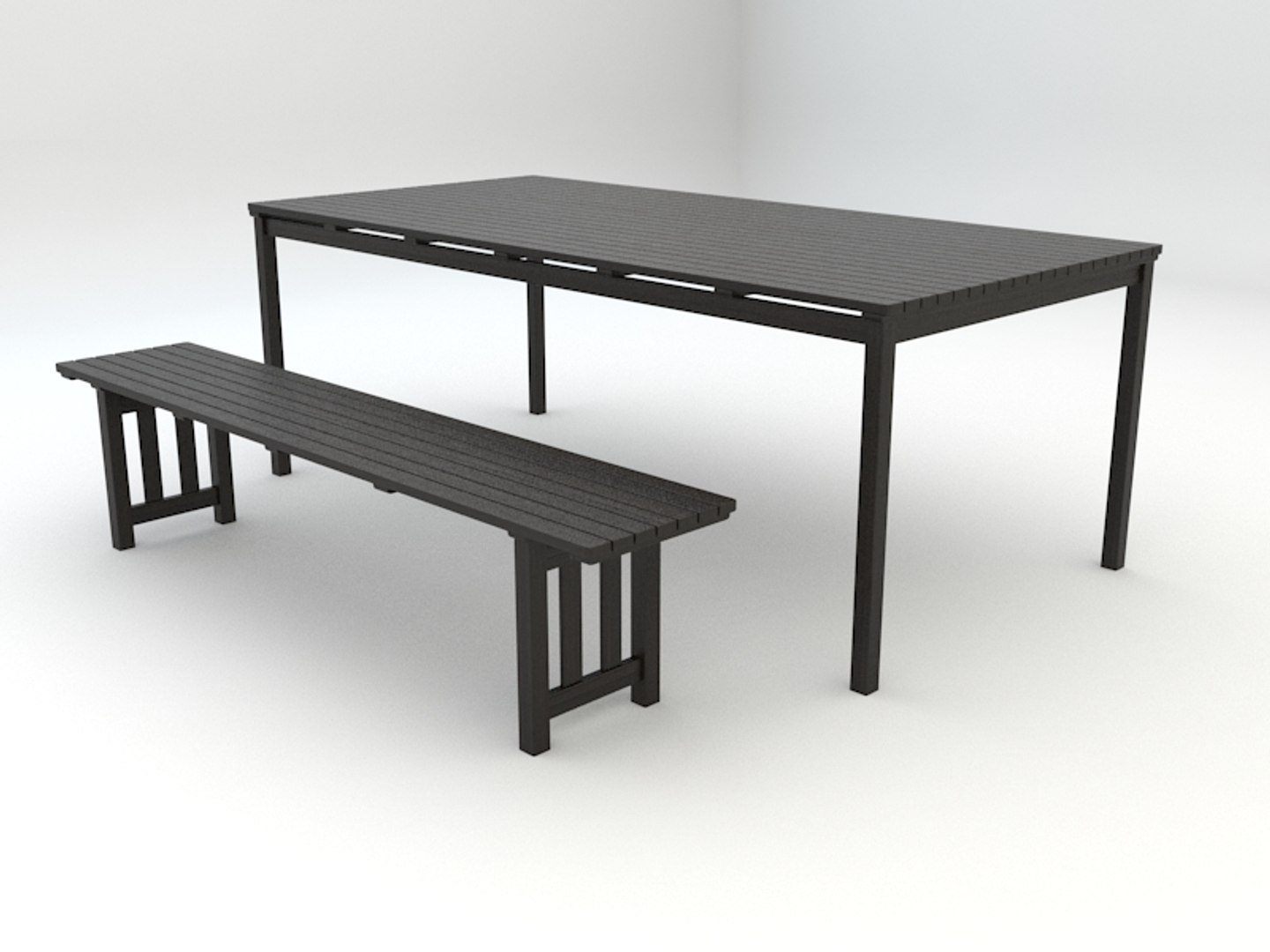 Ikea Angso Series Outdoor Table 3d Model