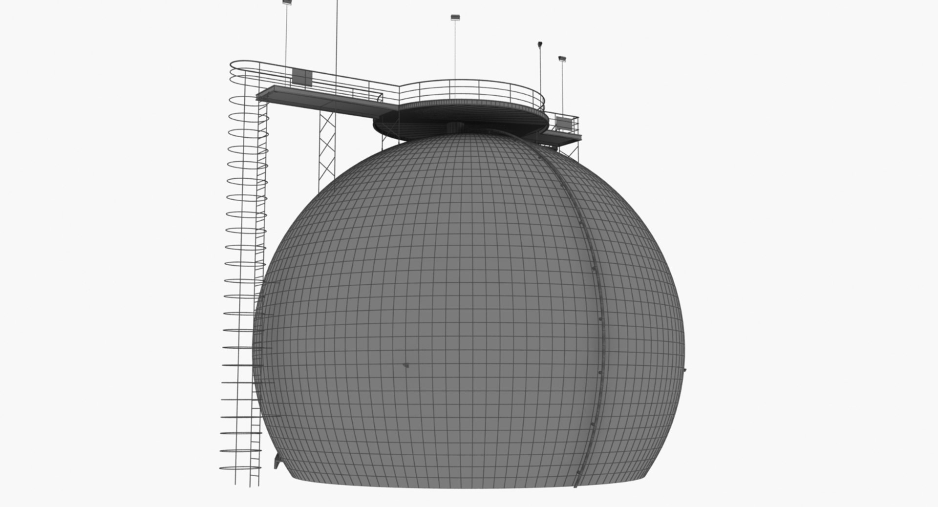 3D Realistic Storage Tank Model - TurboSquid 1400555