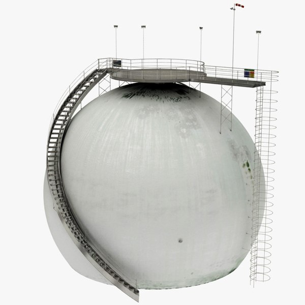 3D realistic storage tank model - TurboSquid 1400555