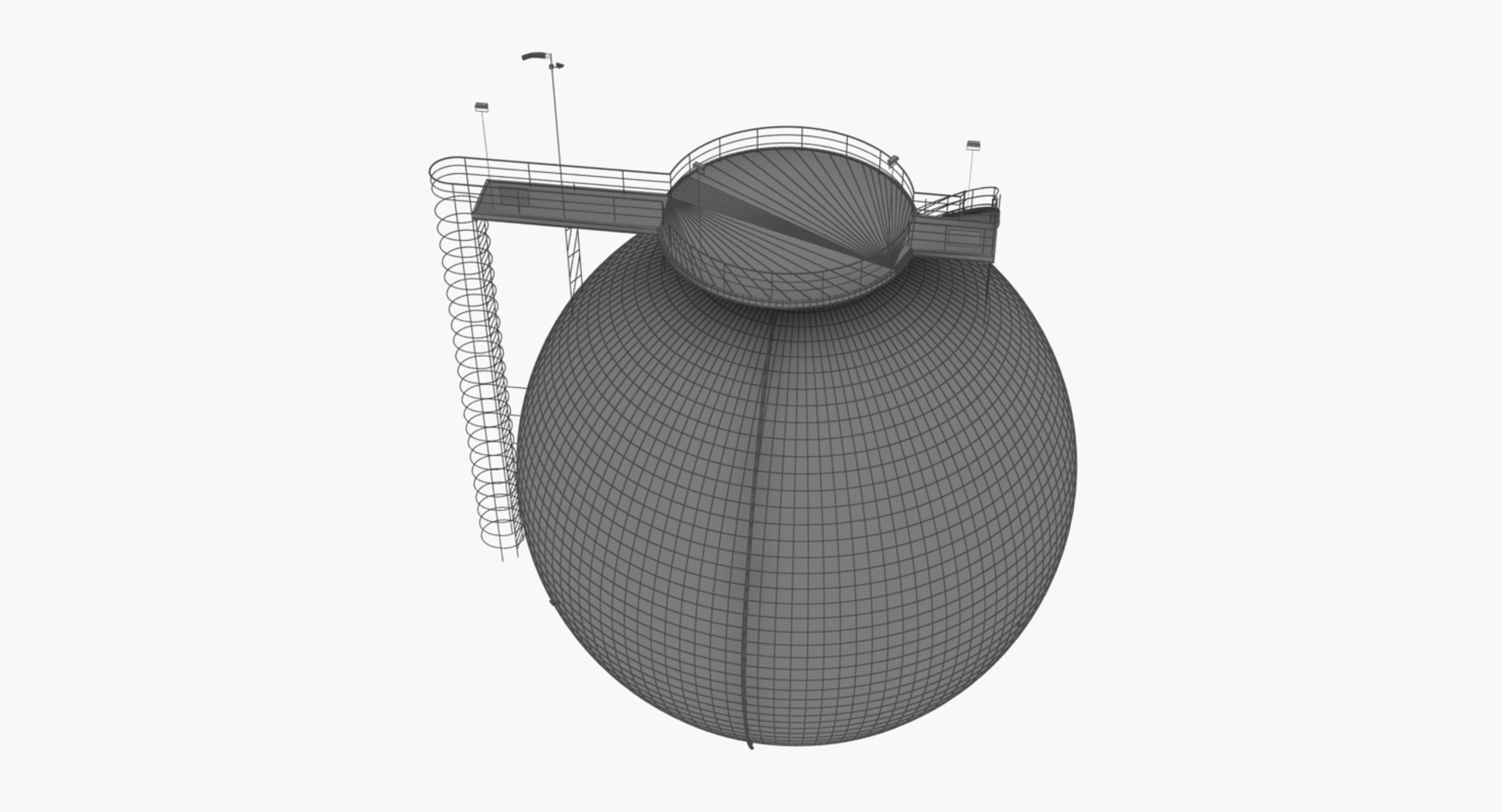 3D Realistic Storage Tank Model - TurboSquid 1400555