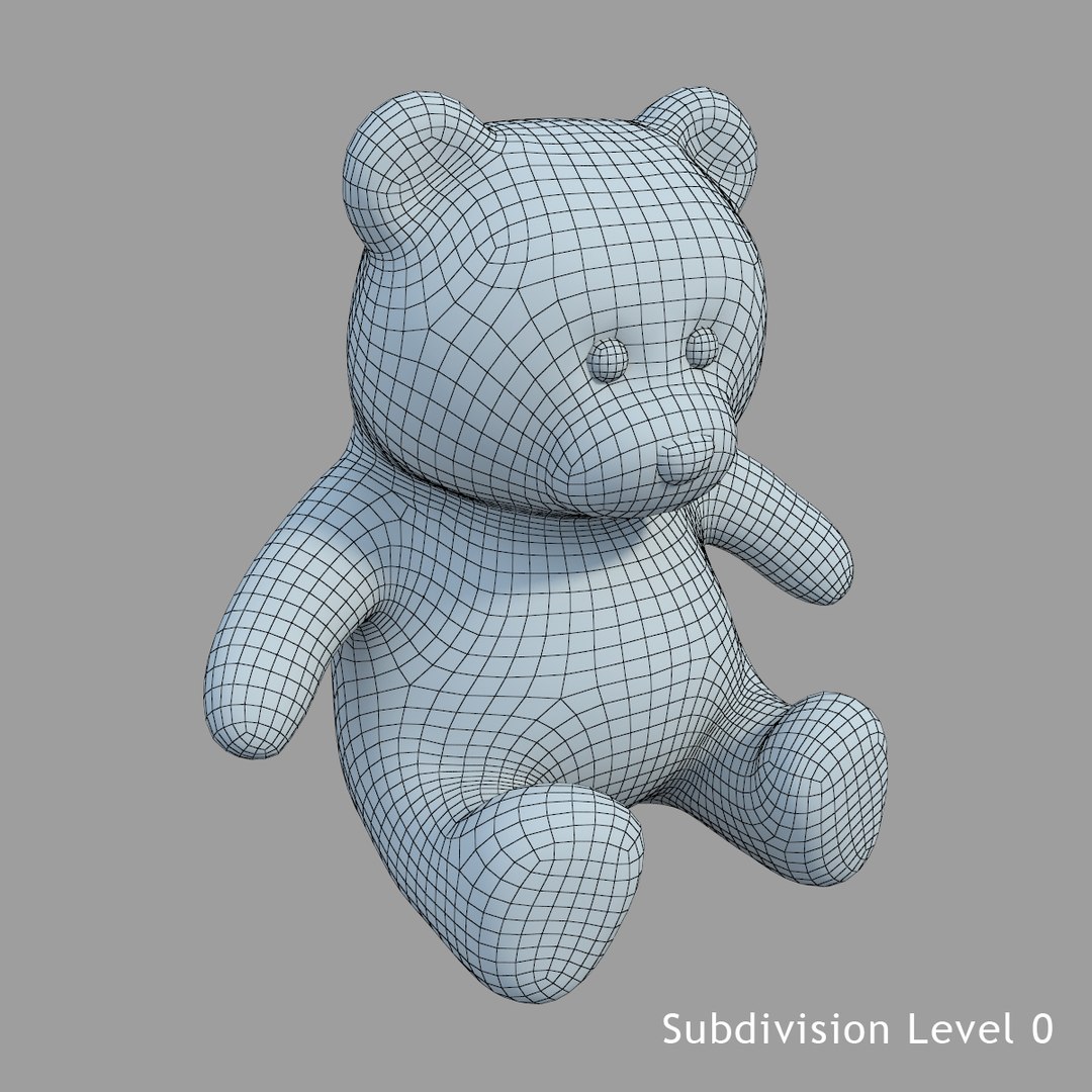 3d Model Realistic Teddy Bear