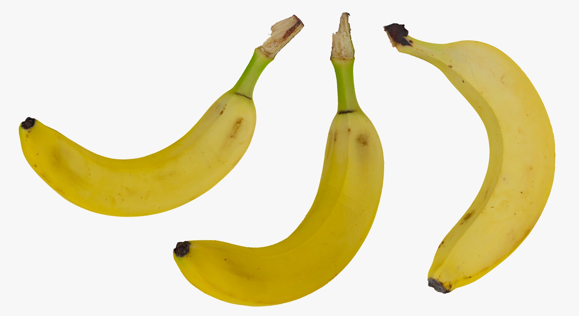 3D Bananas Collection 01 - 3 models RAW Scans - TurboSquid 1830408