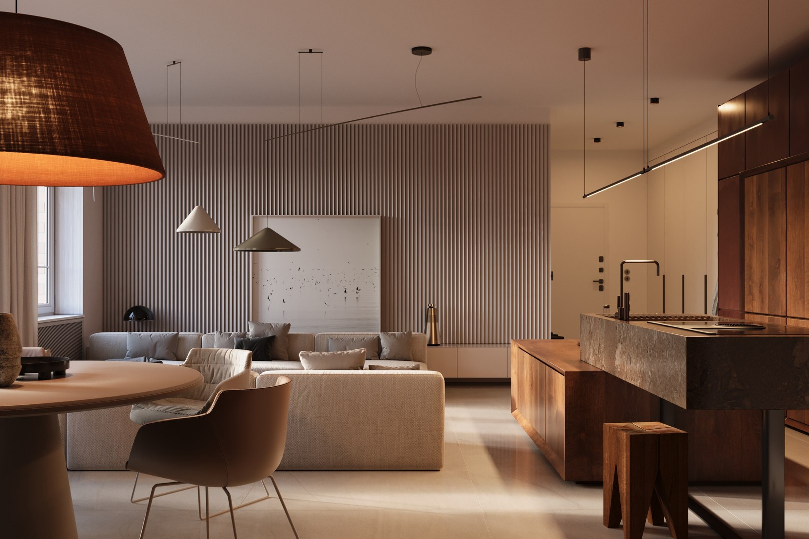 Luxury Design Apartment Interior Scene Full Corona 3D Model ...
