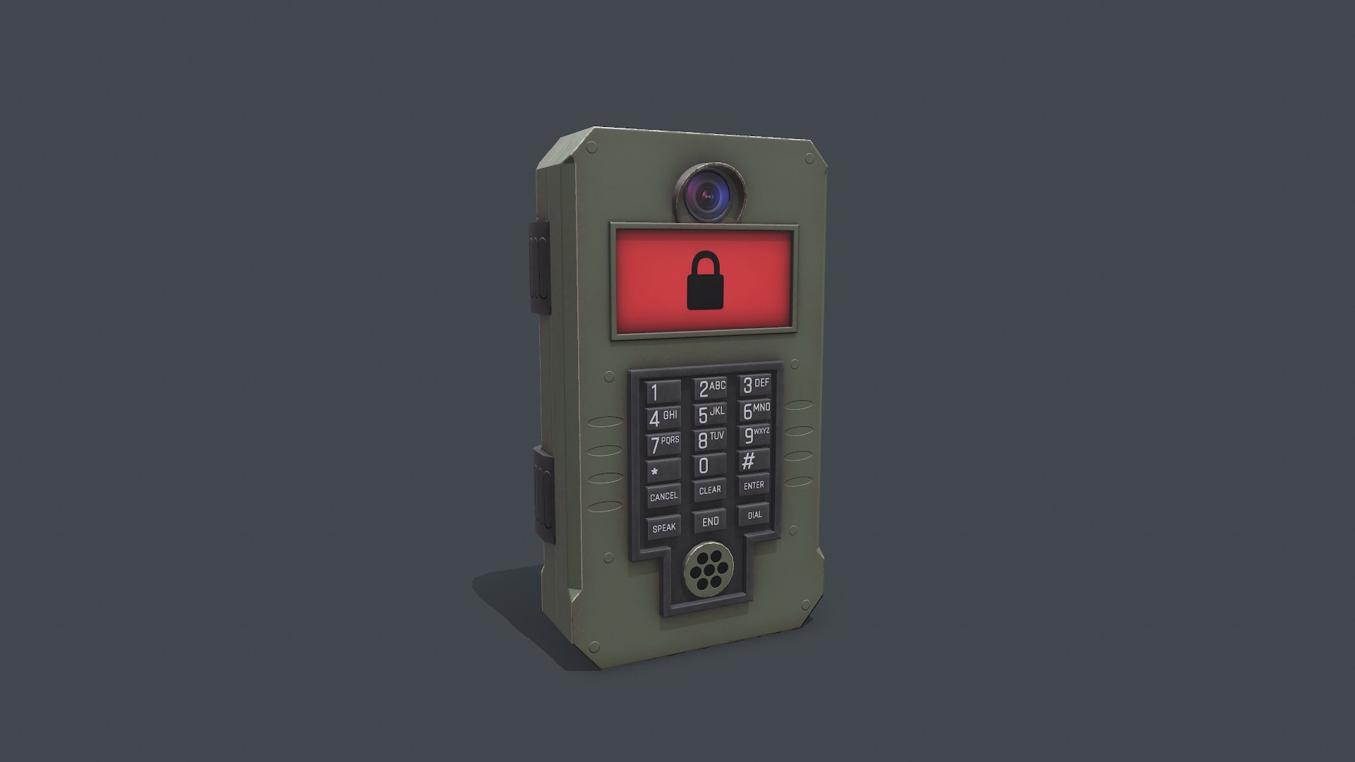3D Model Security Keypad Low-poly PBR - TurboSquid 2249491