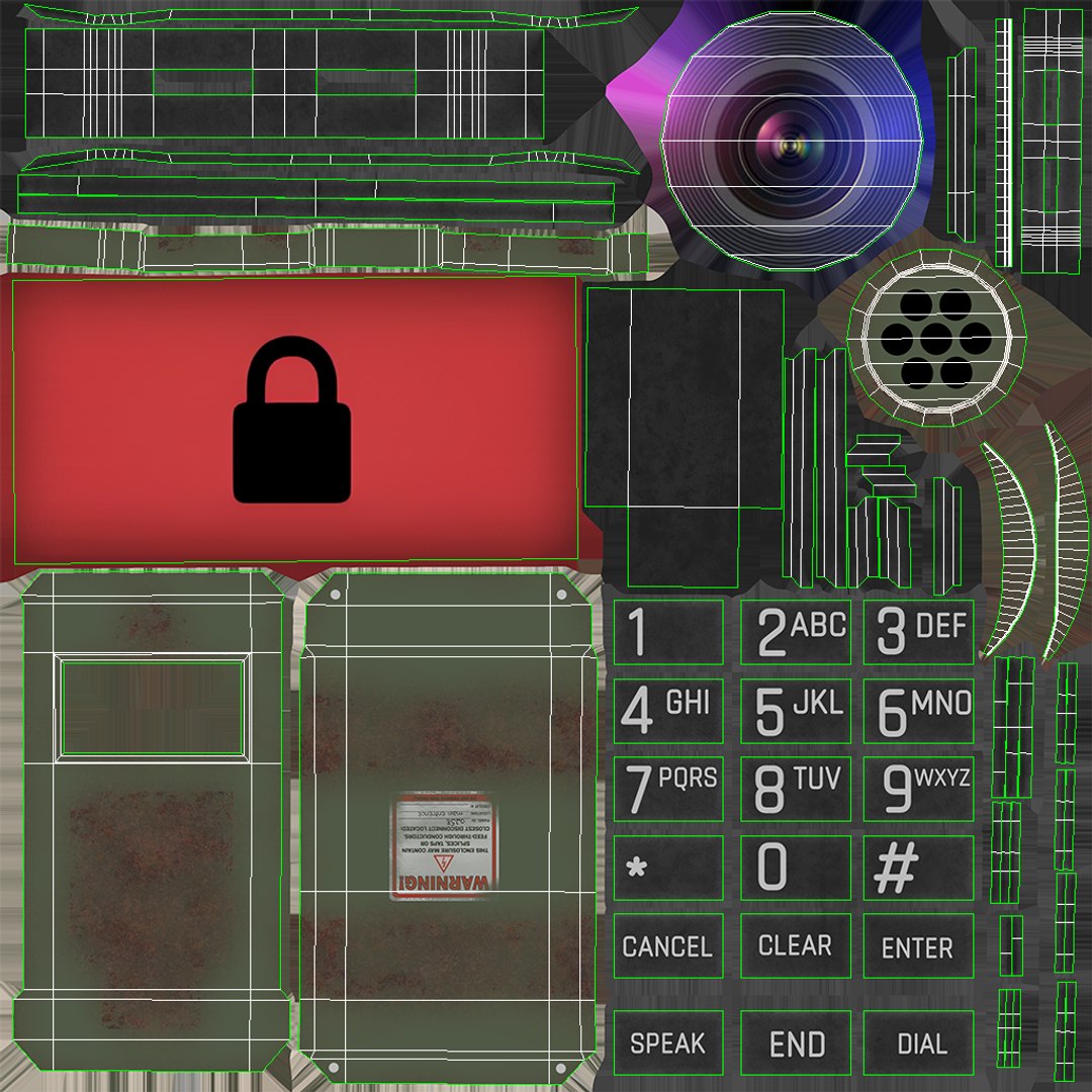 3D Model Security Keypad Low-poly PBR - TurboSquid 2249491