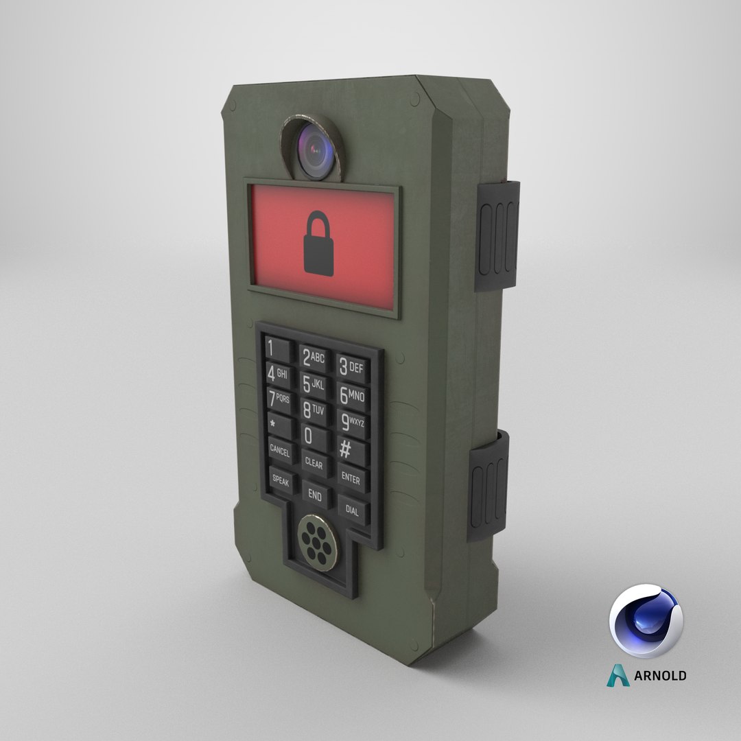 3D Model Security Keypad Low-poly PBR - TurboSquid 2249491