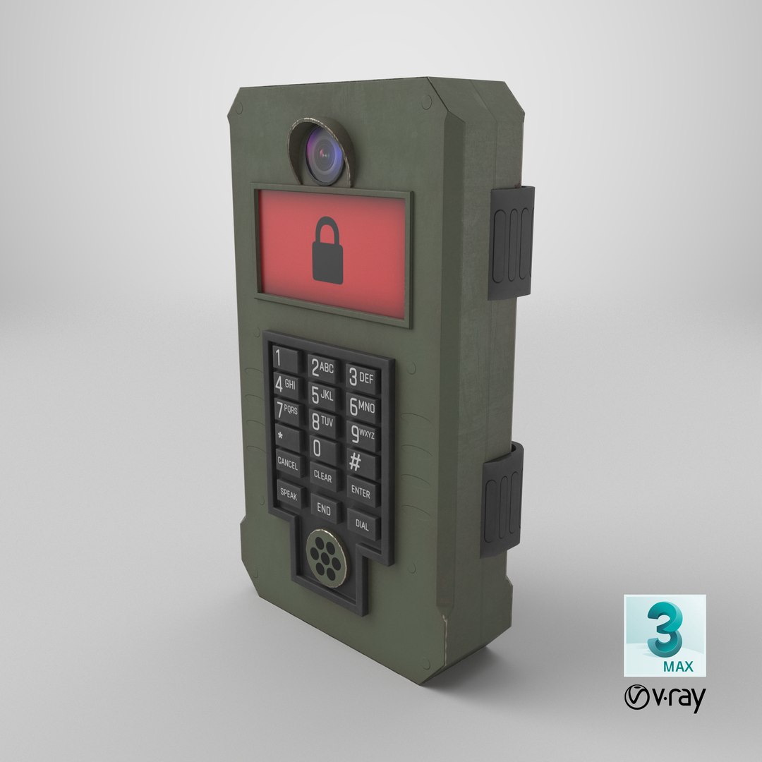 3D Model Security Keypad Low-poly PBR - TurboSquid 2249491