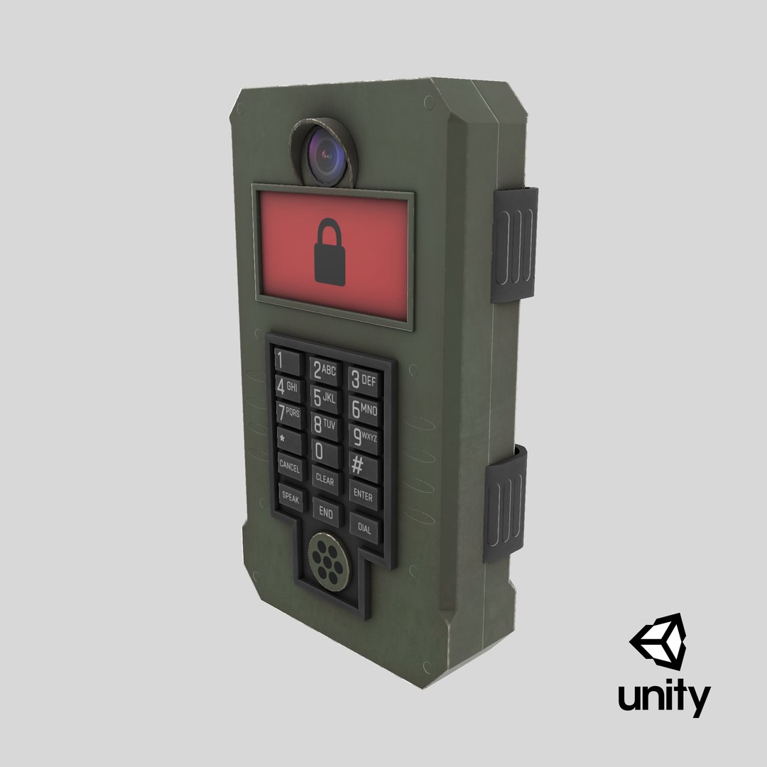 3D Model Security Keypad Low-poly PBR - TurboSquid 2249491