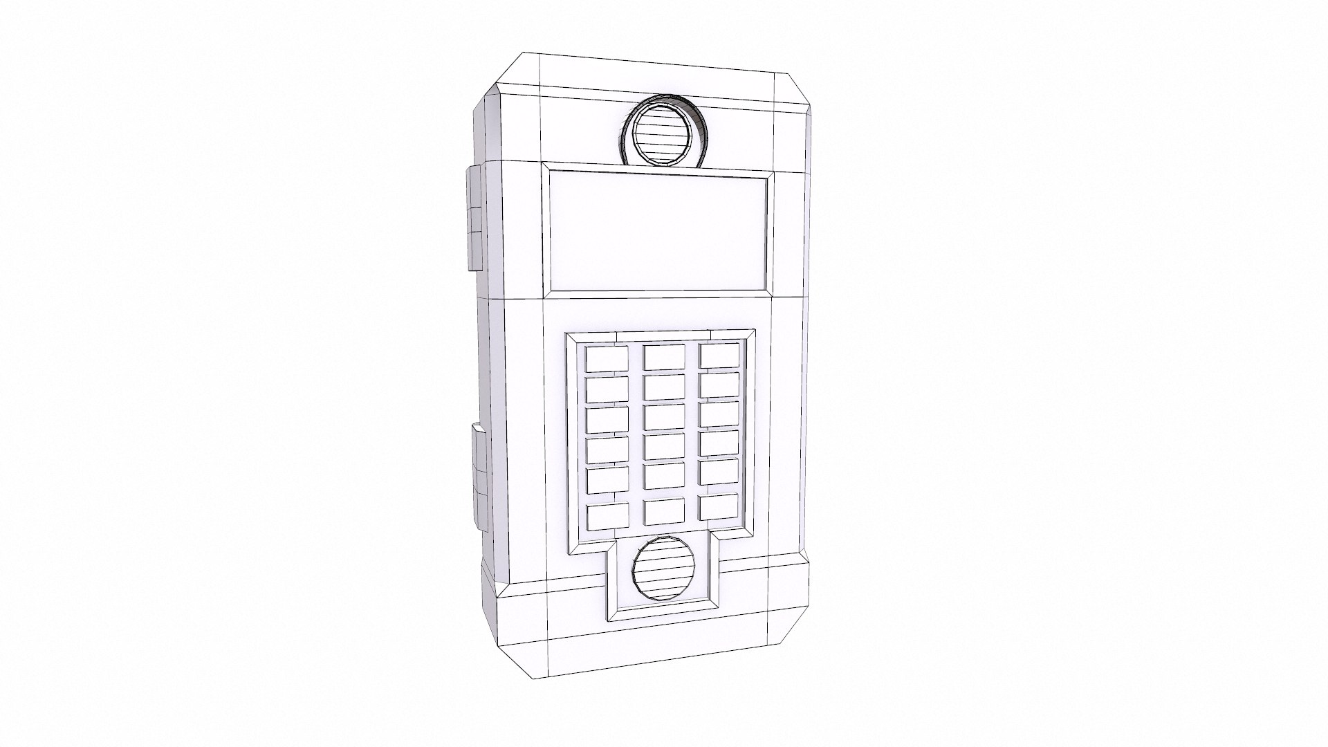 3D Model Security Keypad Low-poly PBR - TurboSquid 2249491