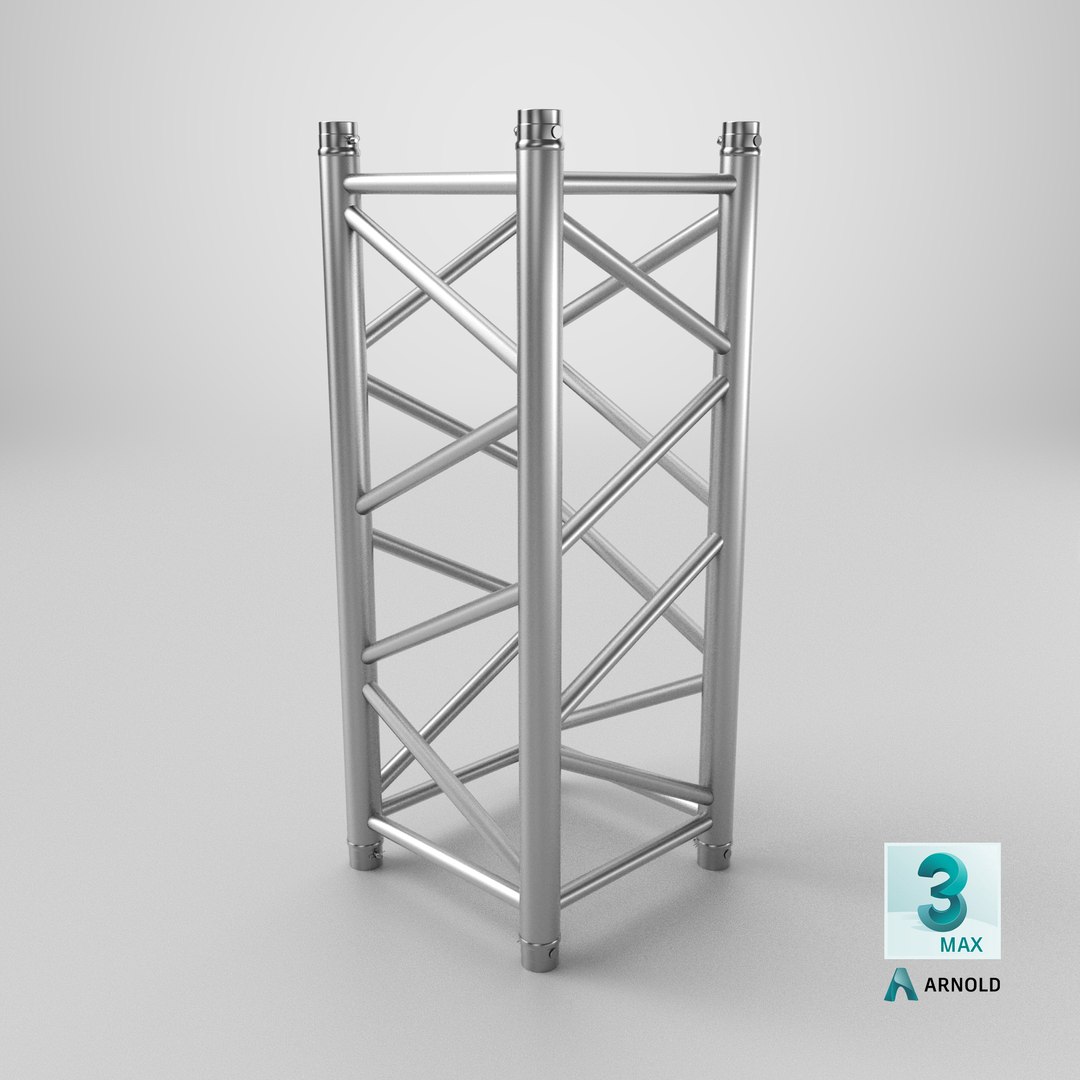 3D Model Square Truss Straight A 40D - TurboSquid 2041874