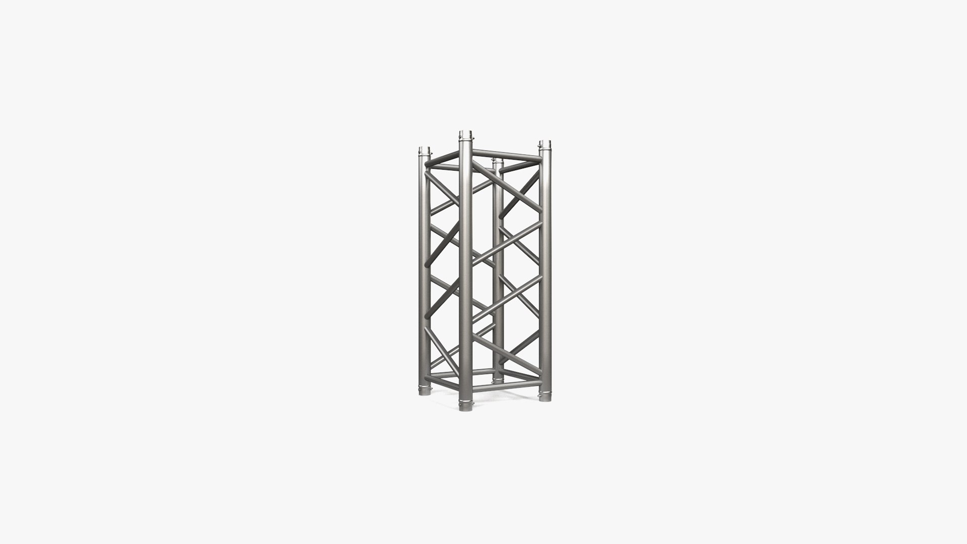 3D Model Square Truss Straight A 40D - TurboSquid 2041874