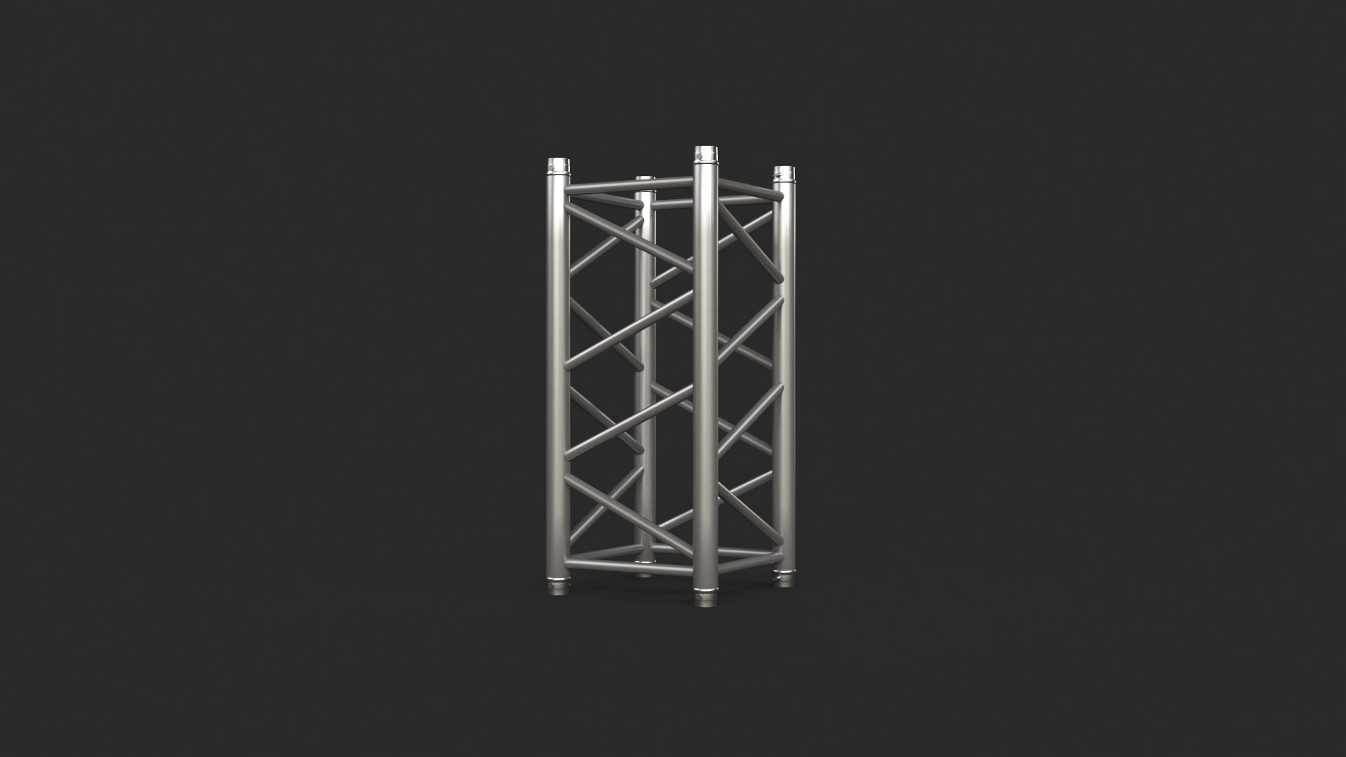 3D Model Square Truss Straight A 40D - TurboSquid 2041874