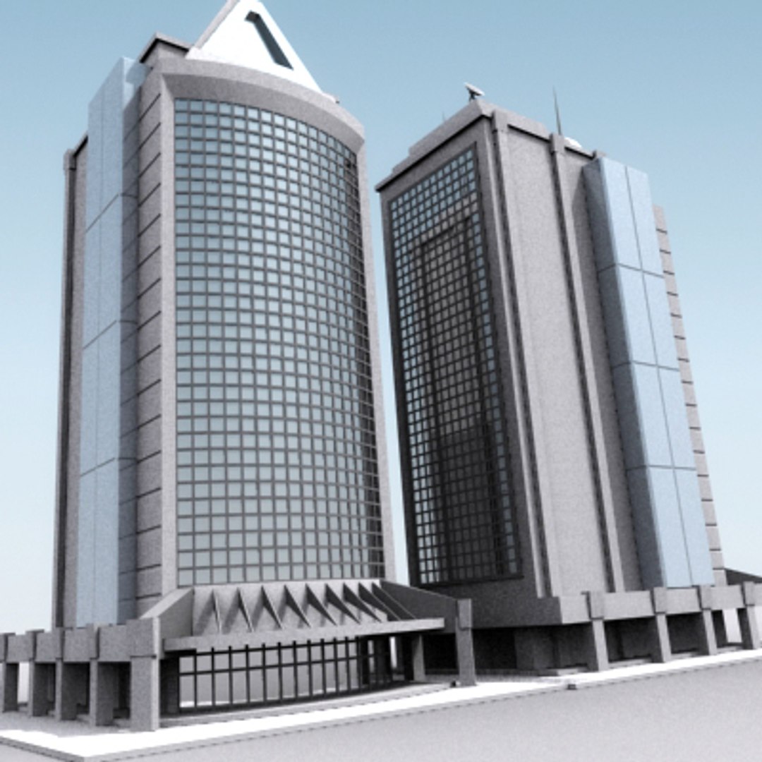 3d office building
