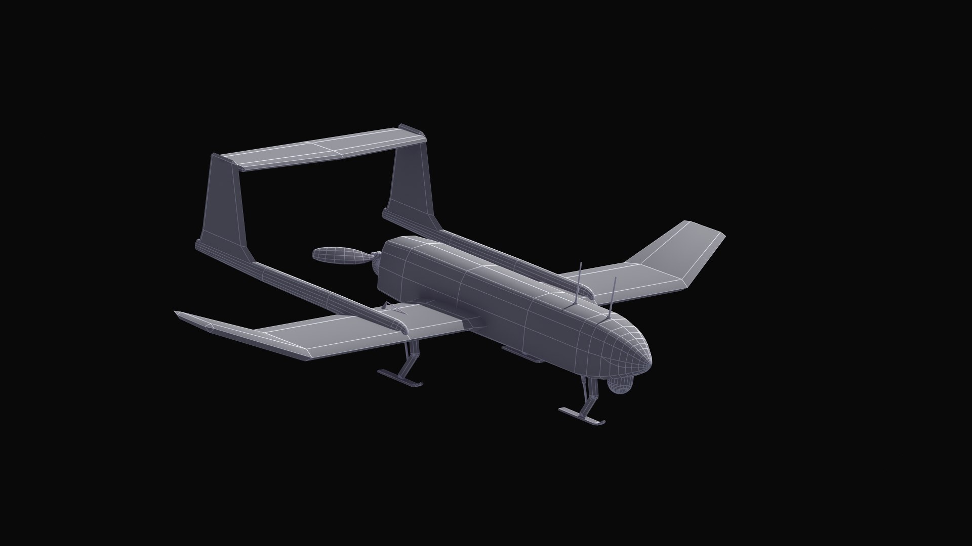 Mohajer-4 uav 3D model - TurboSquid 1445646