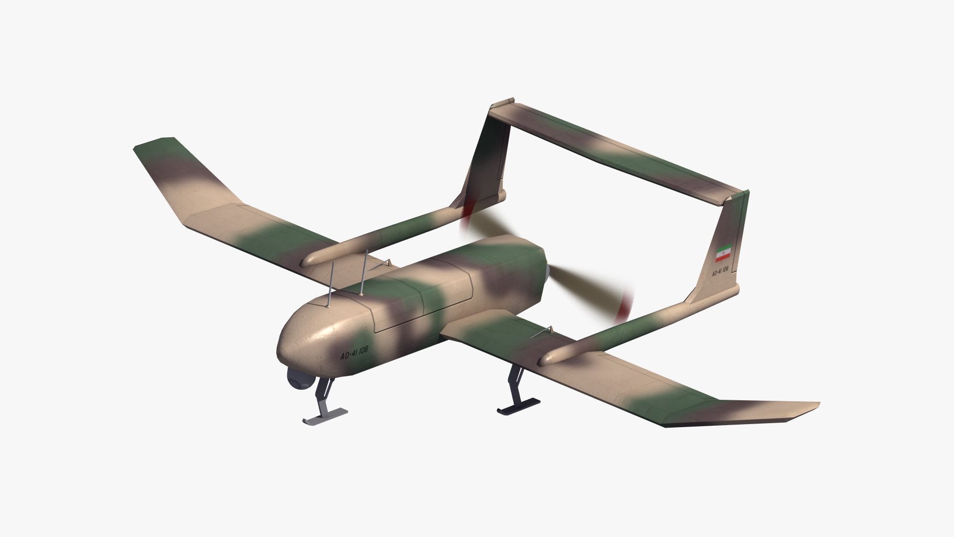 Mohajer-4 uav 3D model - TurboSquid 1445646