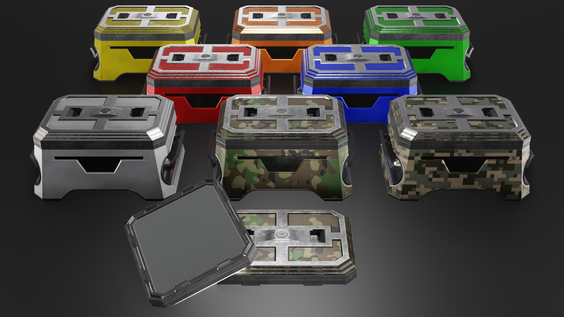 3D Sci-Fi Box Case - TurboSquid 2122246