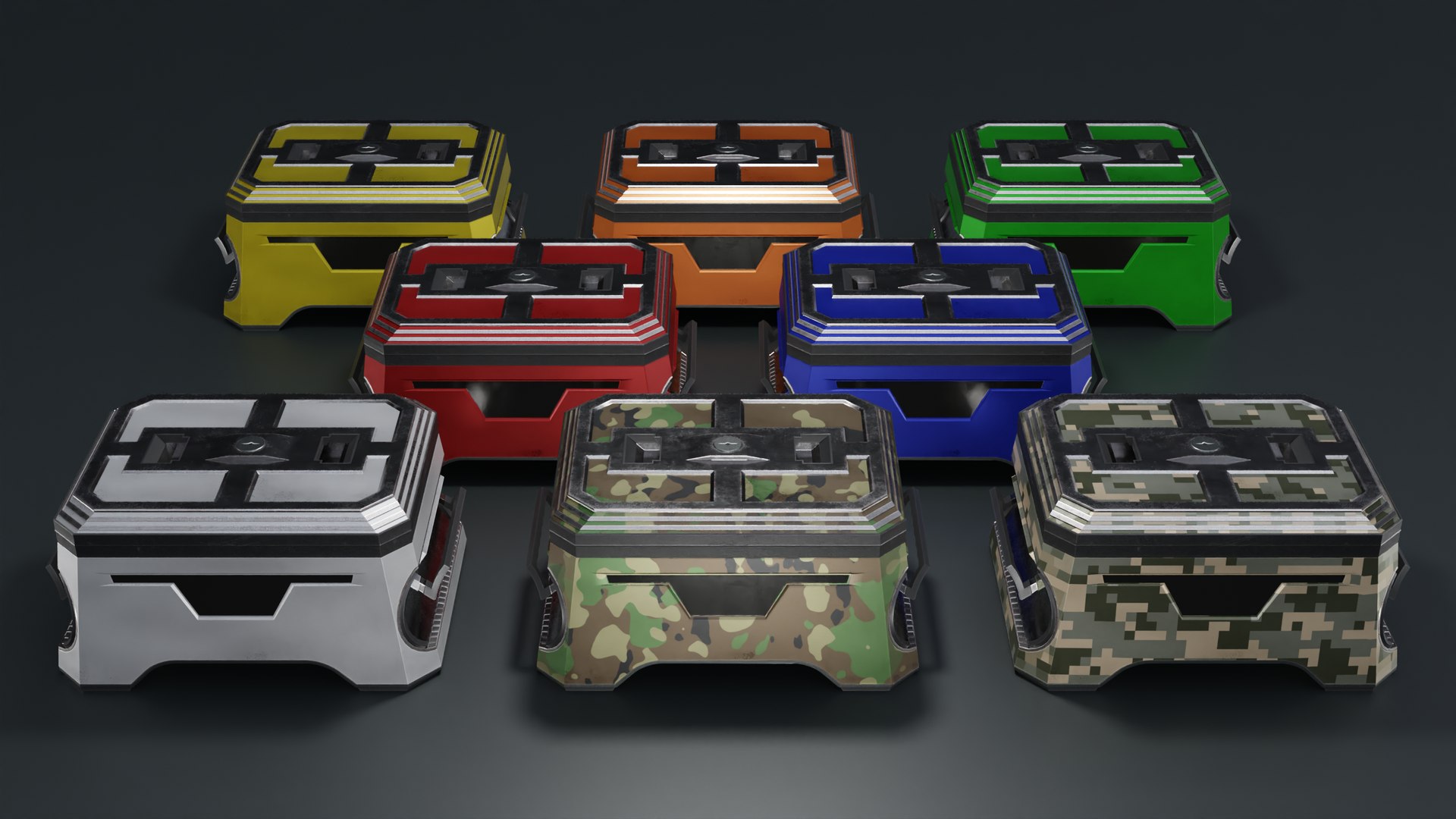 3D Sci-Fi Box Case - TurboSquid 2122246