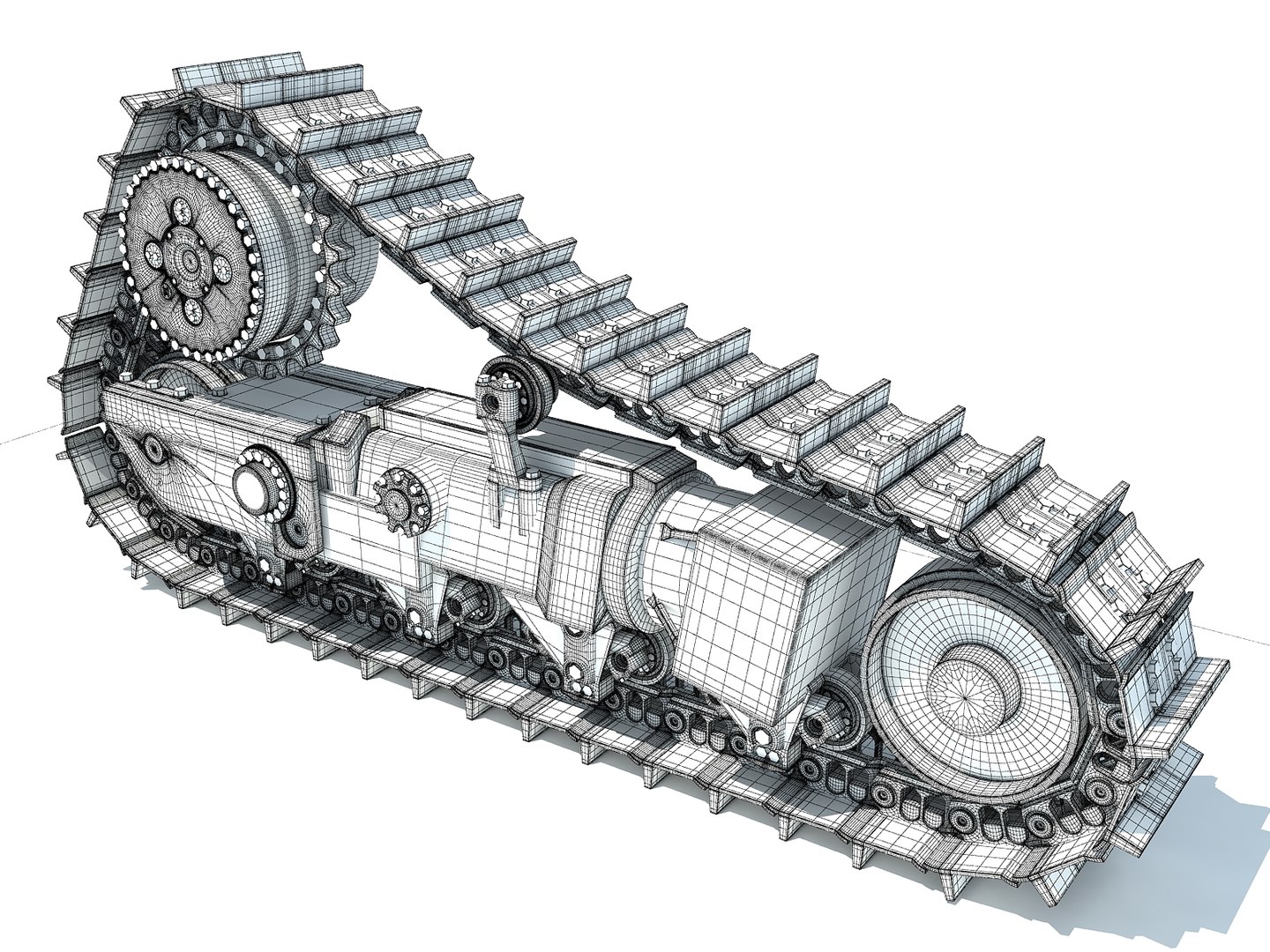 Excavator Track 3D - TurboSquid 1391063