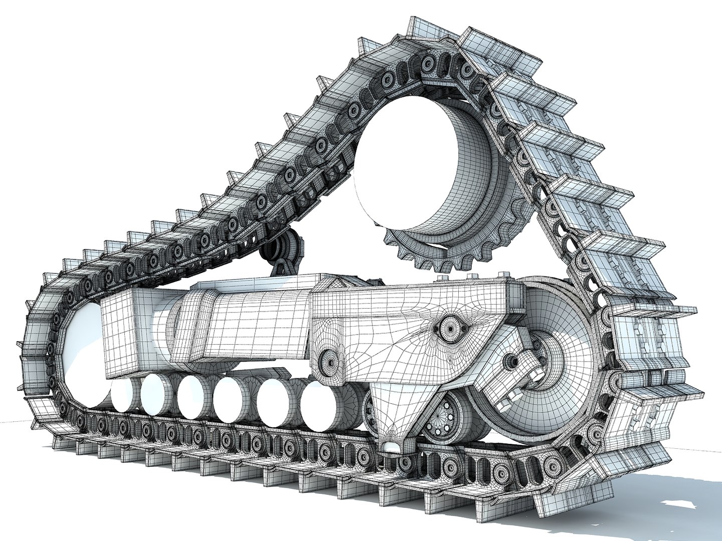 Excavator Track 3D - TurboSquid 1391063