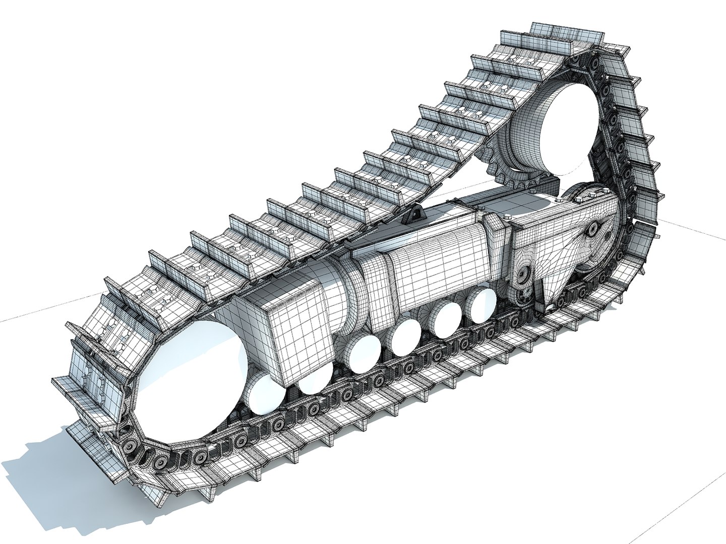 Excavator Track 3D - TurboSquid 1391063