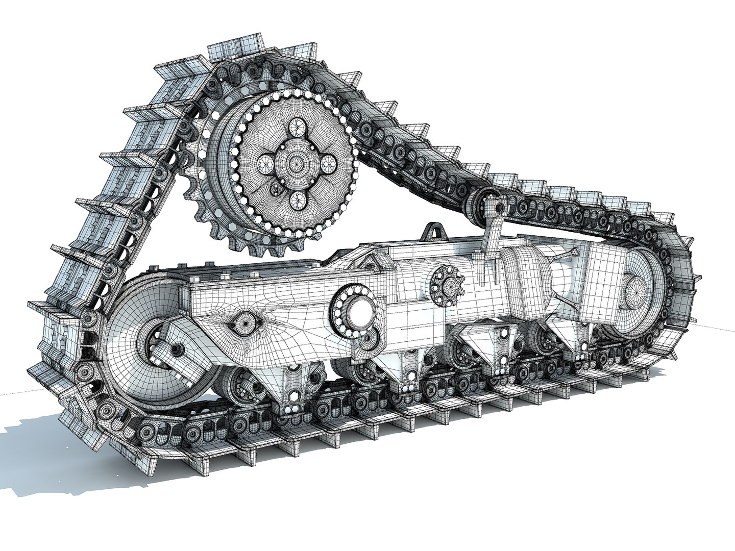 Excavator Track 3D - TurboSquid 1391063