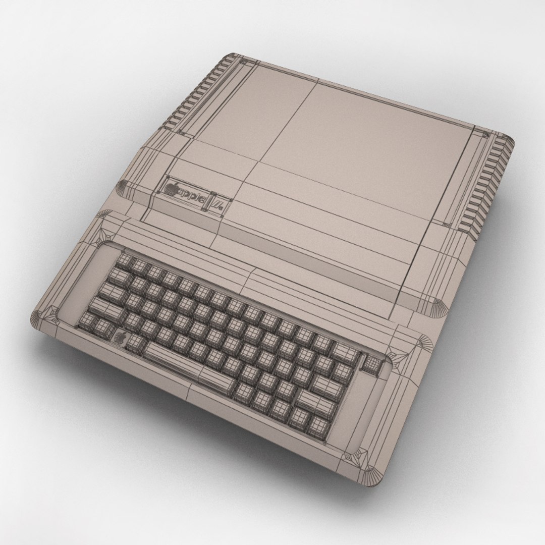 3d Apple Iie Model