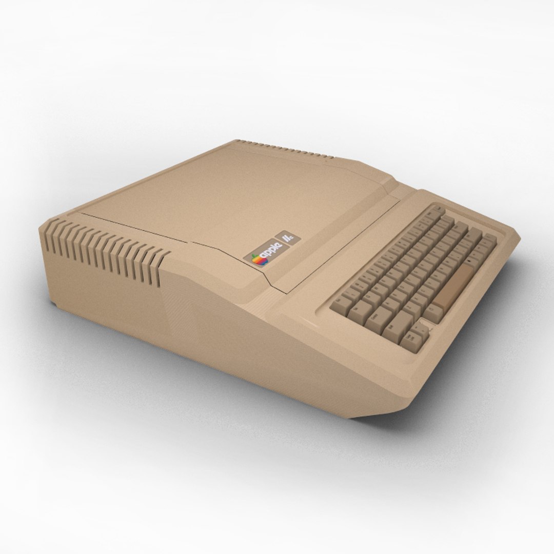 3d Apple Iie Model
