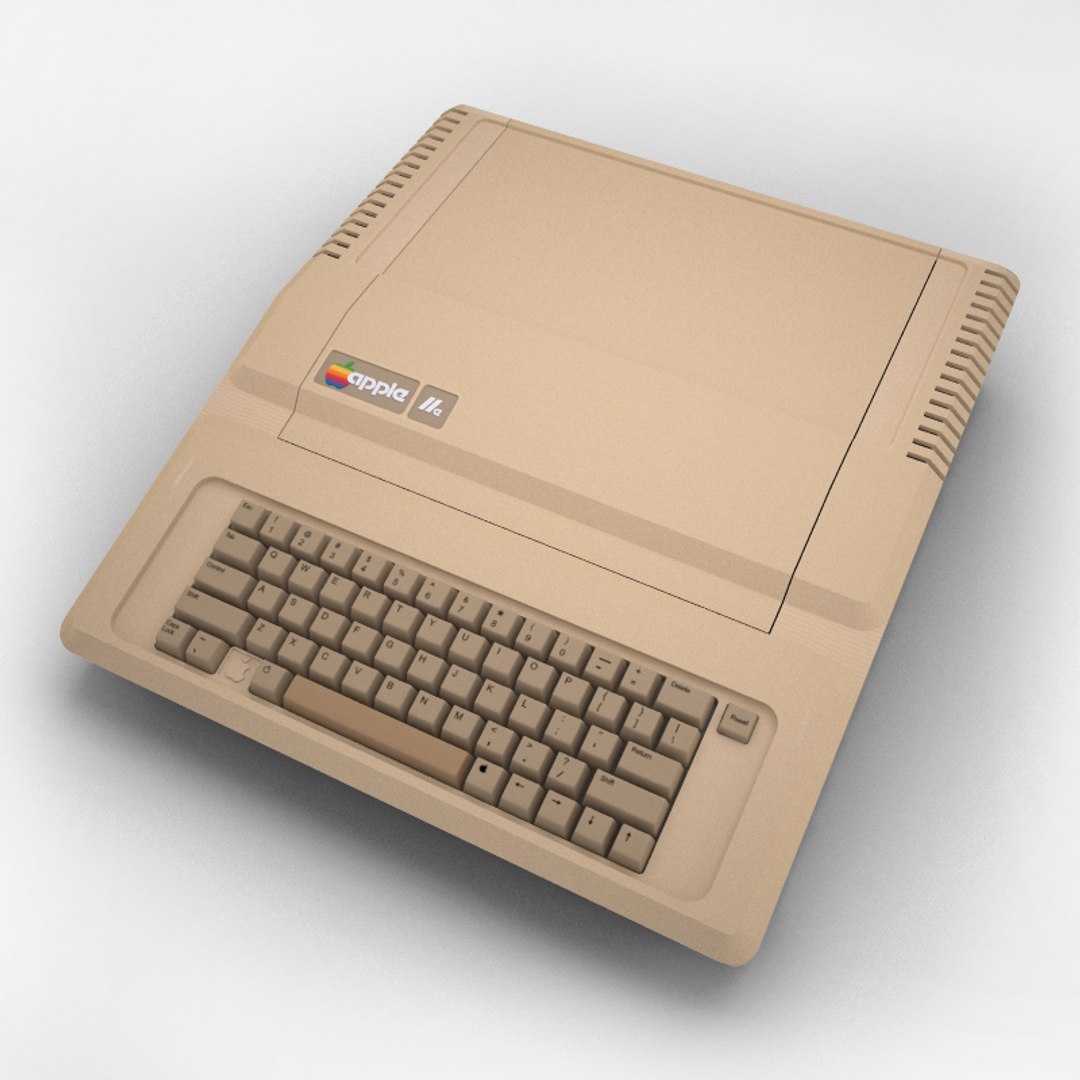 3d Apple Iie Model
