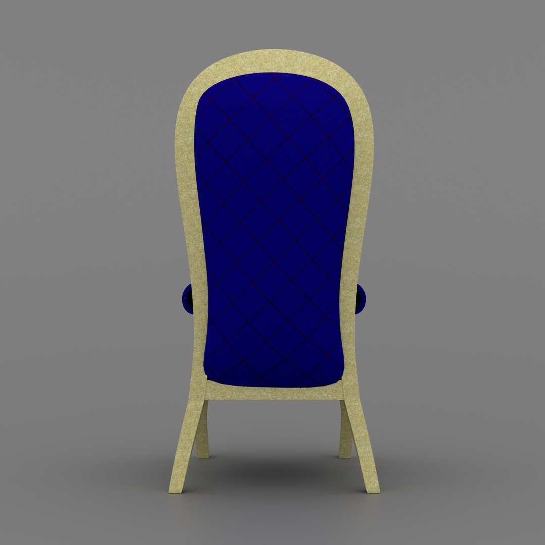 Luxury High-Back Chair 3D Model - TurboSquid 2418398