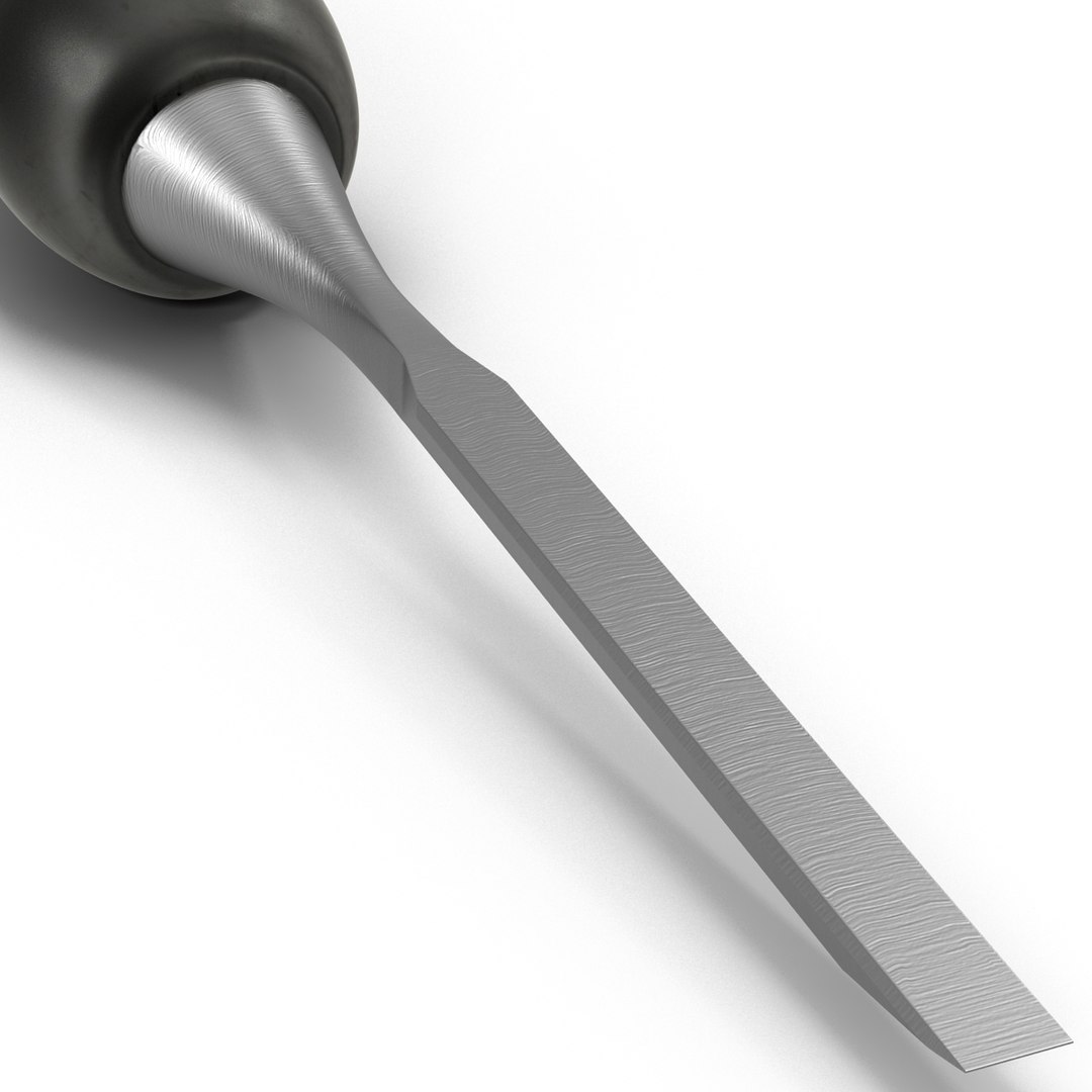 Wood Chisel 2 Modeled 3d Model