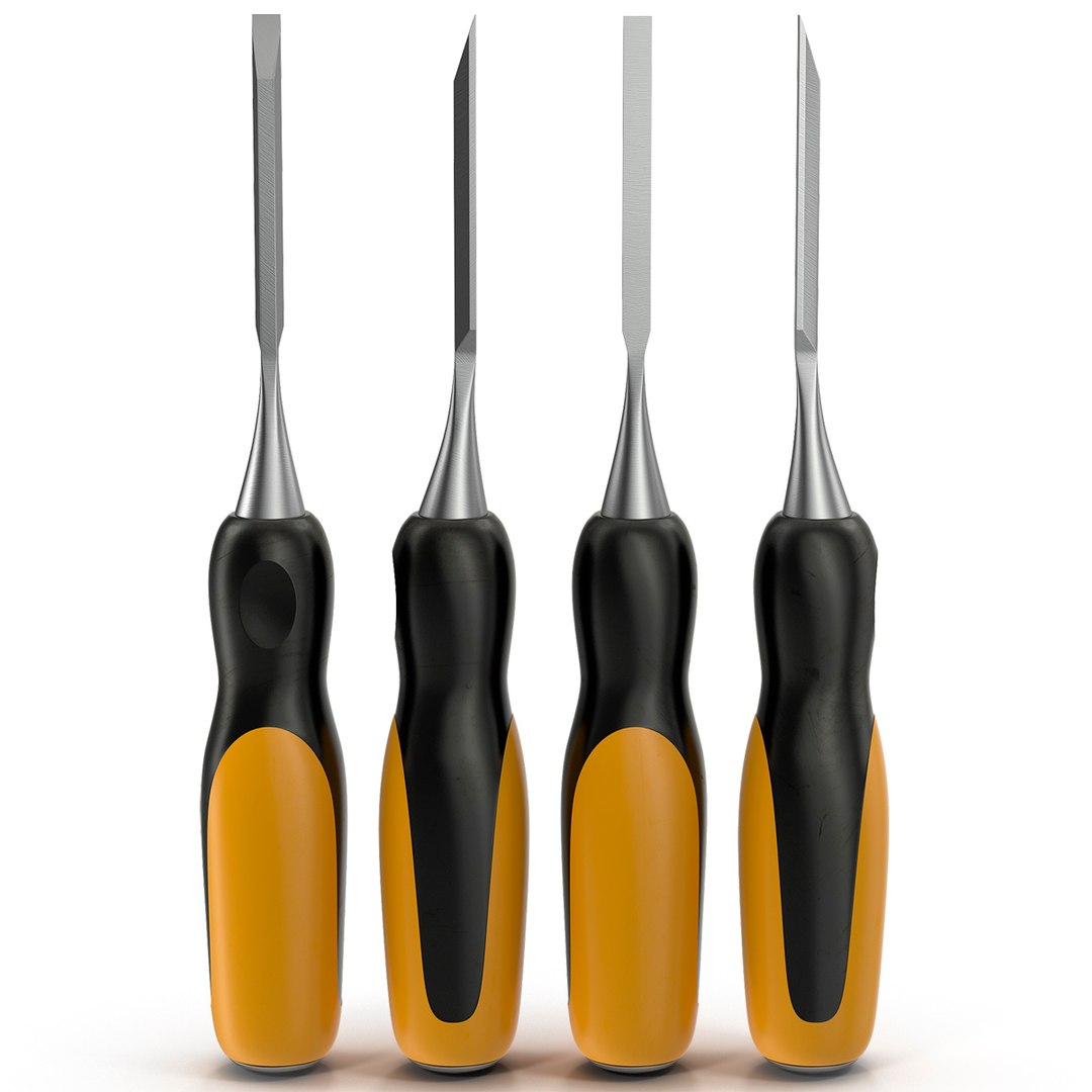 Wood Chisel 2 Modeled 3d Model