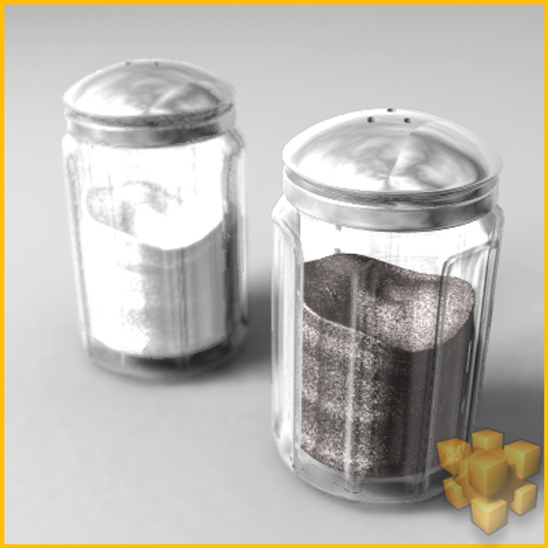 3d salt pepper shaker model