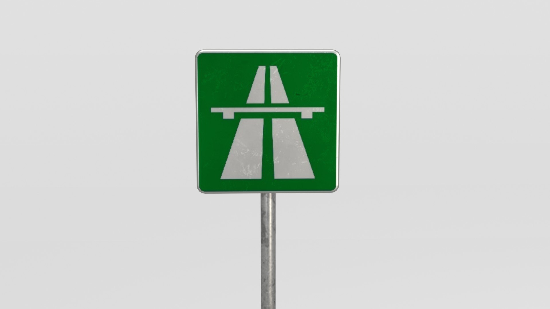 Traffic Sign Highway 3D Model - TurboSquid 2143853