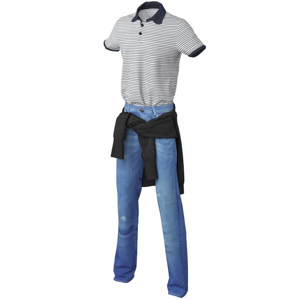 man clothes 3d model