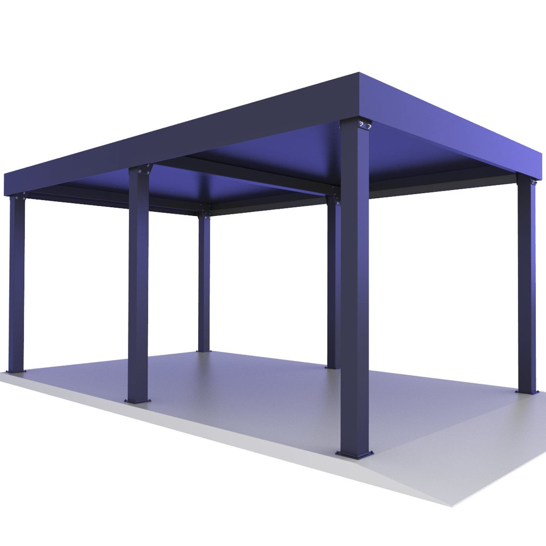 Modern Carport 3 3D - TurboSquid 2257567