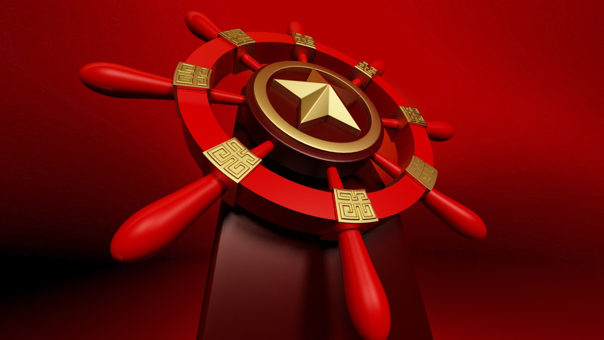 3D Model Boat Captain Control Handle Helm Marine Nautical - TurboSquid ...